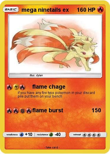 Pokémon Mega Ninetails Ex 1 1 Flame Chage My Pokemon Card