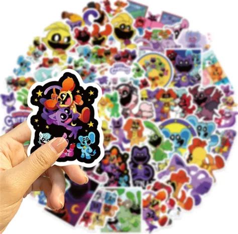 50 Piezas Stickers Smiling Critters Decoración Pegatinas Mercadolibre