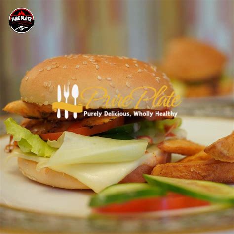 Grilled Chicken Burger Pureplate