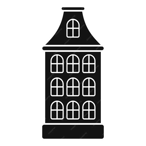 Premium Vector Amsterdam Canal House Building Facade With Roof Windows