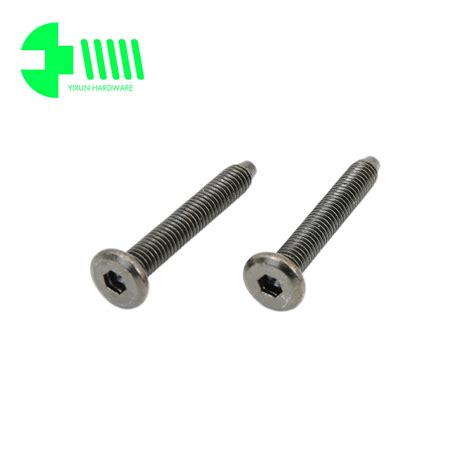 Hex Socket Flat Head Furniture Machine Screw In Black Nickle China