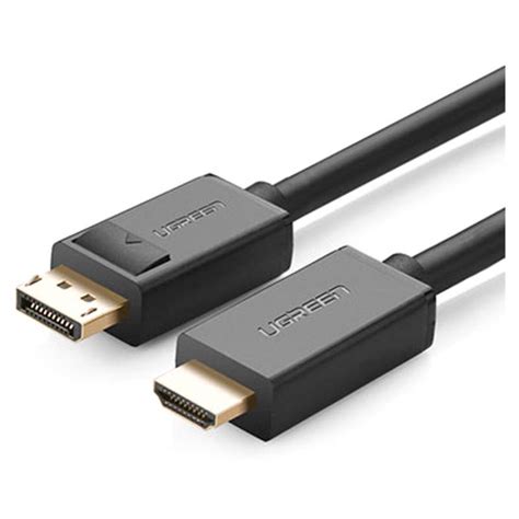 Ugreen 10238 1M DisplayPort To HDMI M M Cable Black 10238 Mwave