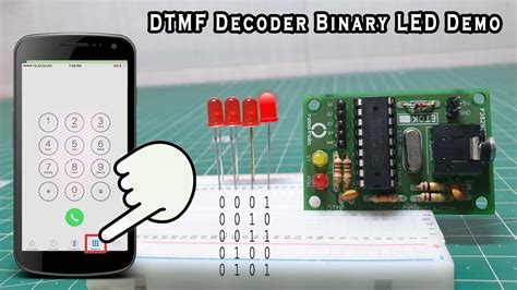 Dtmf Decoder Binary Led Blink Demo No Programming Required Youtube