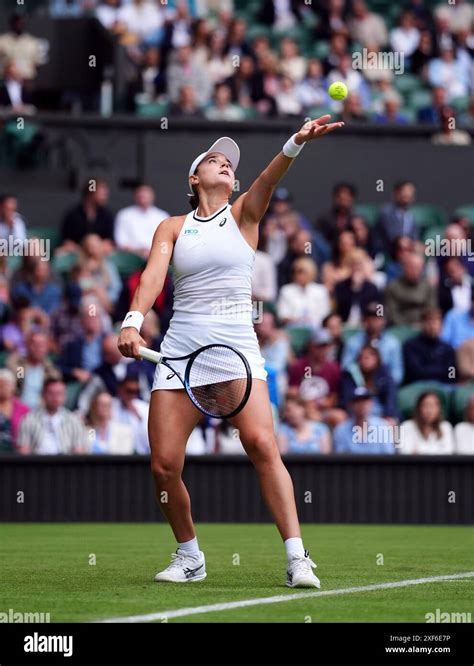 Caroline Dolehide In Action Against Coco Gauff Not Pictured On Day