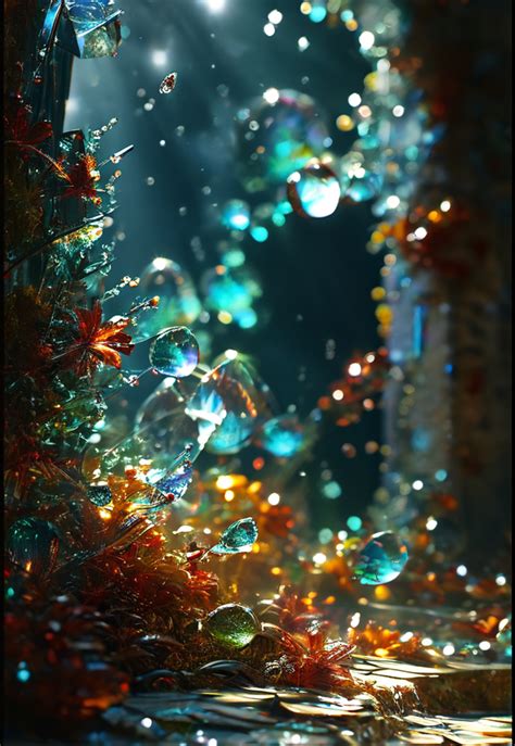 Mythical Being Radiating Energy With Iridescent And Luminesc By
