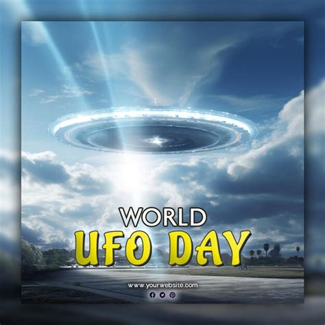 Premium Psd World Ufo Day