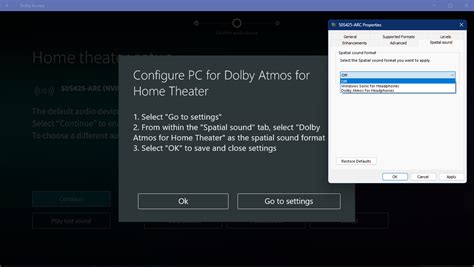 Dolby Atmos For Home Theater Is Missing From Spatial Audio In Windows