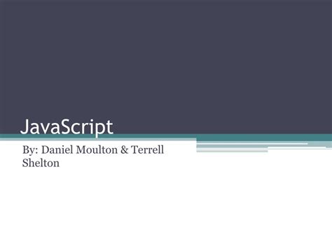 ppt javascript powerpoint presentation free download id 3678047
