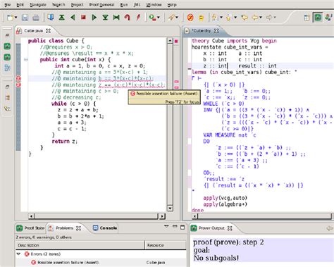 Esc4 Reporting That It Cannot Prove Loop Invariants In Cubejava