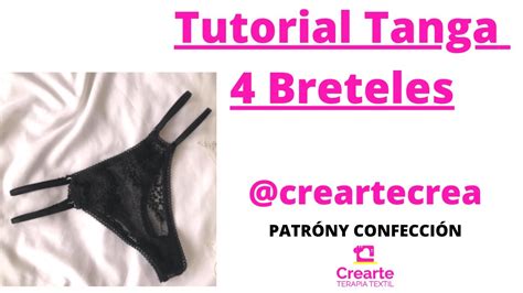 COMO HACER UNA TANGA cuatro breteles paso a paso Patron confección YouTube