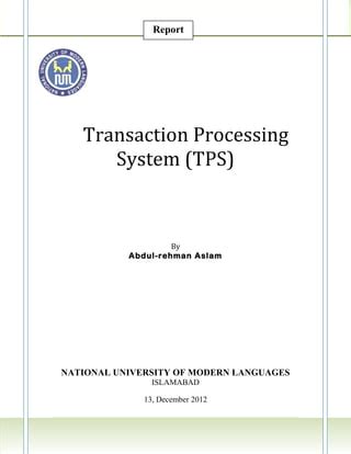 Transaction Processing System PDF