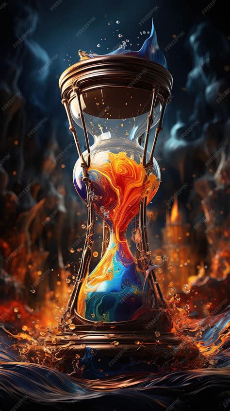Premium Ai Image The Sands Of Time In The Hourglass The Illusion Of