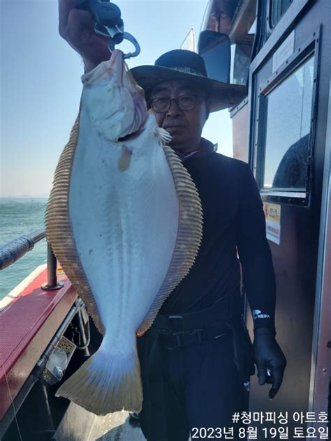 인천권조황 아트호 23년 8월 19일 외수질 ~~ 찰광어 조황 ~
