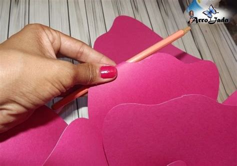Faça você mesmo Flores Gigantes de Papel Papierblumen Papier Blumen