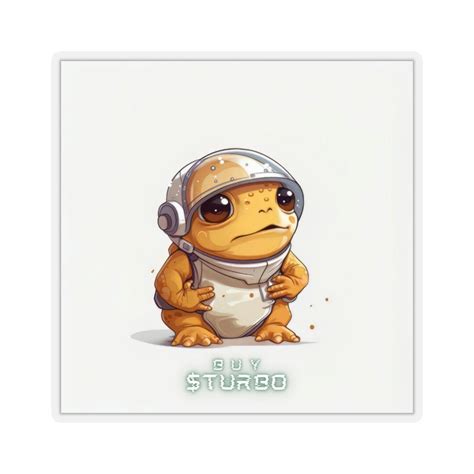 Turbo Toad Token Kiss Cut Sticker Etsy