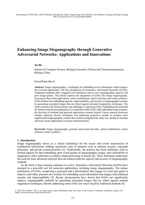 pdf enhancing image steganography through generative adversarial