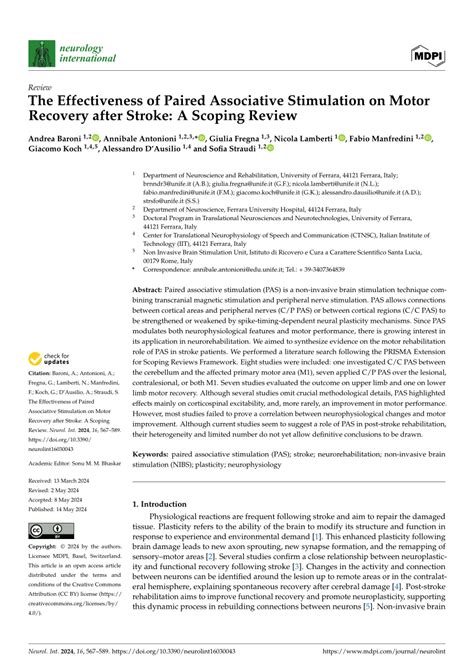 Pdf The Effectiveness Of Paired Associative Stimulation On Motor