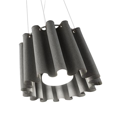 Clasp Ring Suspended Sound Absorbing Elements In Fabric