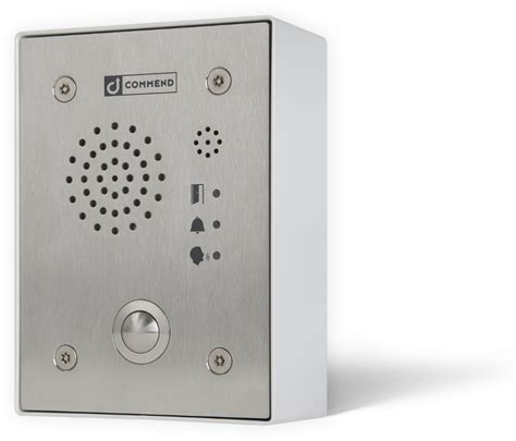 Ef 962h Vandal Resistant Ip Intercom Station With Call Button Commend