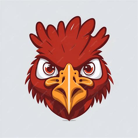 Cartoon Chicken Face
