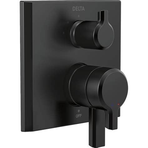 Delta 17 Series Valve Trim 3 Setting Integrated Diverter Matte Black
