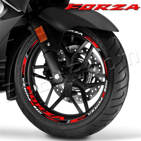 لهوندا Forza125250350750 دراجة نارية عجلة ملصق سكوتر عاكس ريم شريط