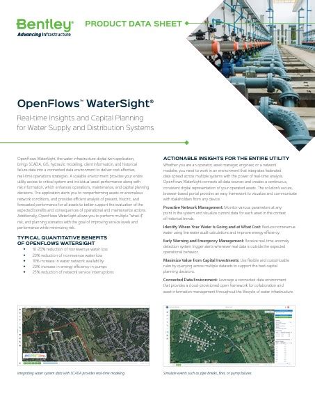 Bentley OpenFlows Water Modeling Learning Portal Carahsoft