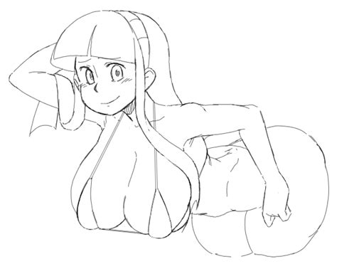 Rule 34 Ctt Bikini Console Tan Female Gijinka Hand Behind Head