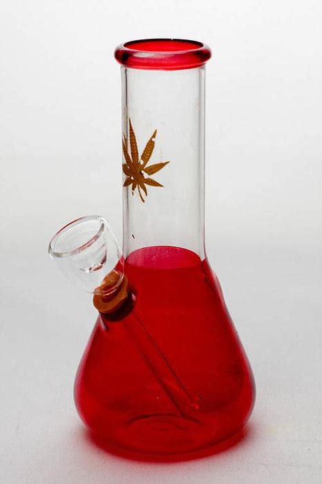 6 Mini Beaker Glass Water Bong — Bong Outletcom