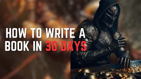 How To Write A Book In 30 Days Zainah Yousef