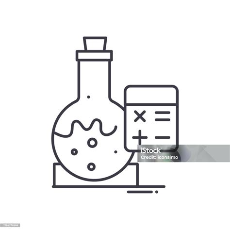 실험실 연구 아이콘 선형 절연 일러스트레이션 얇은 선 벡터 웹 디자인 기호 흰색 배경에 편집 가능한 스트로크가 있는 개요 개념 기호 Dna에 대한 스톡 벡터 아트 및 기타