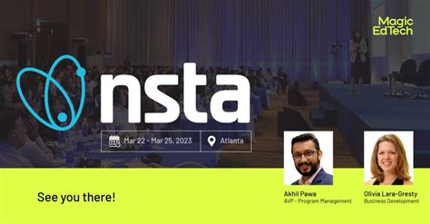 Magic Edtech On Linkedin Stem Nsta23 Educators Event Networking