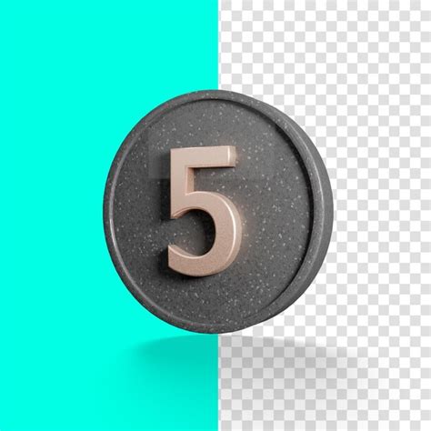 Premium PSD Five D Model Png Transparent Image