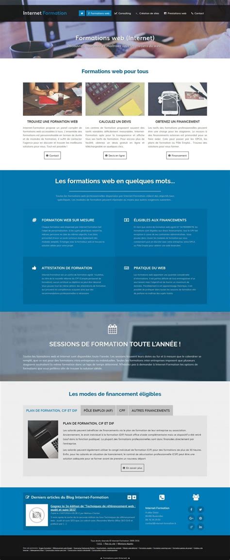 Internet Formation change de design web et devient responsive Blog et actualités