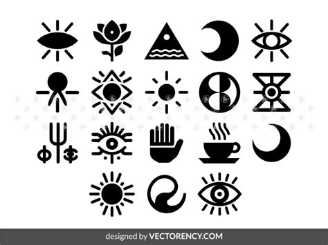 Aesthetic Symbols Svg Clipart Vectorency
