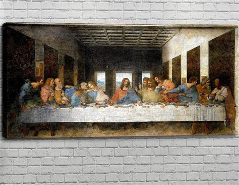 ASPORIC The Last Supper By Leonardo Da Vinci Wall Art Canvas Print