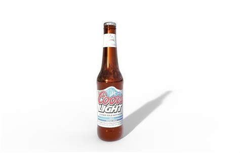 3d Model Coors Light Beer Vr Ar Low Poly Cgtrader
