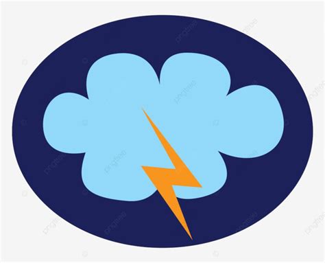 Thunderstorm Illustration Vector Art Png A Heavy Thunderstorm With
