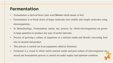 Fermentation Process Types Microorganisms And Applications Pdf