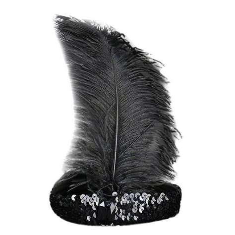Headpiece Feather Flapper Headband Great Gatsby Headdress Vintage