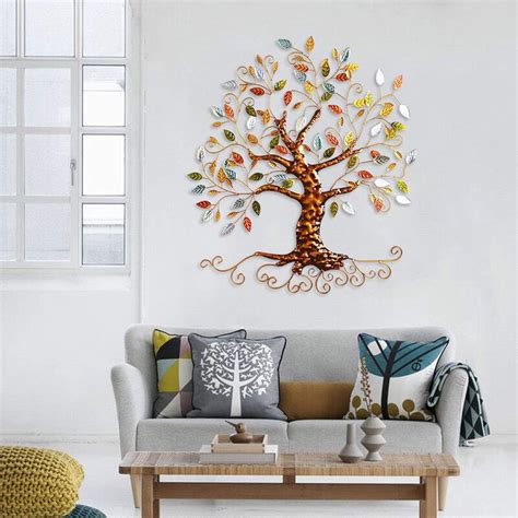 Tree Of Life Metal Tree Wall Sculpture Gold Tree Home Decor Tree