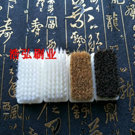 包邮电动抛光机专用硬猪鬃尼龙丝毛刷盘珠机核桃清理无柄6排文玩 虎窝淘