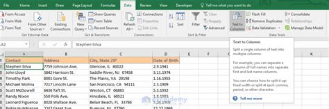 Text To Columns In Excel Split Column Text Date ExcelDemy