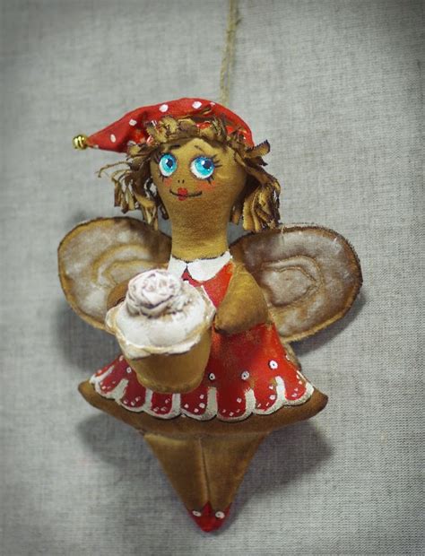 кофейная игрушка смешная феечка фея фея игрушка ароматная игрушка оберег для женщины