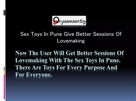Online Sex Toys In Pune Ppt