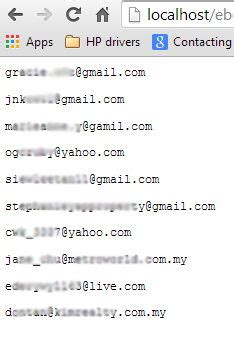 Email Extractor Script With PHP CURL And Regular Expression PHP Legs