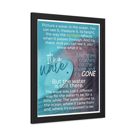 Framed Poster The Wave Inspired By The Good Place Tv Quote The Good