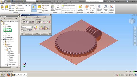 How To Make Worm Gear And Its Dynamic Simulation Or Animation In