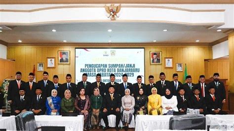 Anggota DPRD Banjarbaru Periode 2024 2029 Resmi Dilantik Gusti Rizki