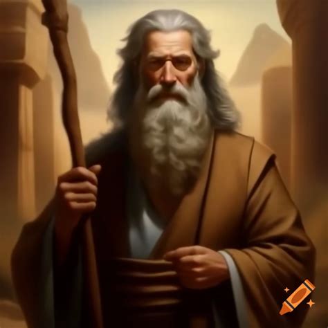 Ultra Realistic Depiction Of Biblical Prophet Samuel In Ancient Rustic